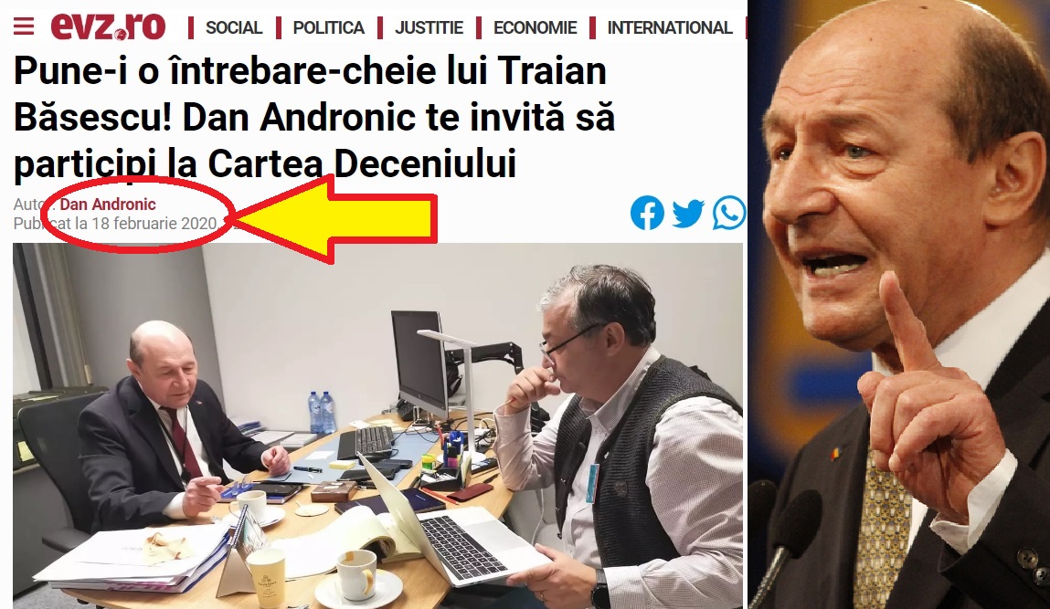 Acum e gata? / Cartea-interviu a lui Dan Andronic cu Traian Băsescu a ...
