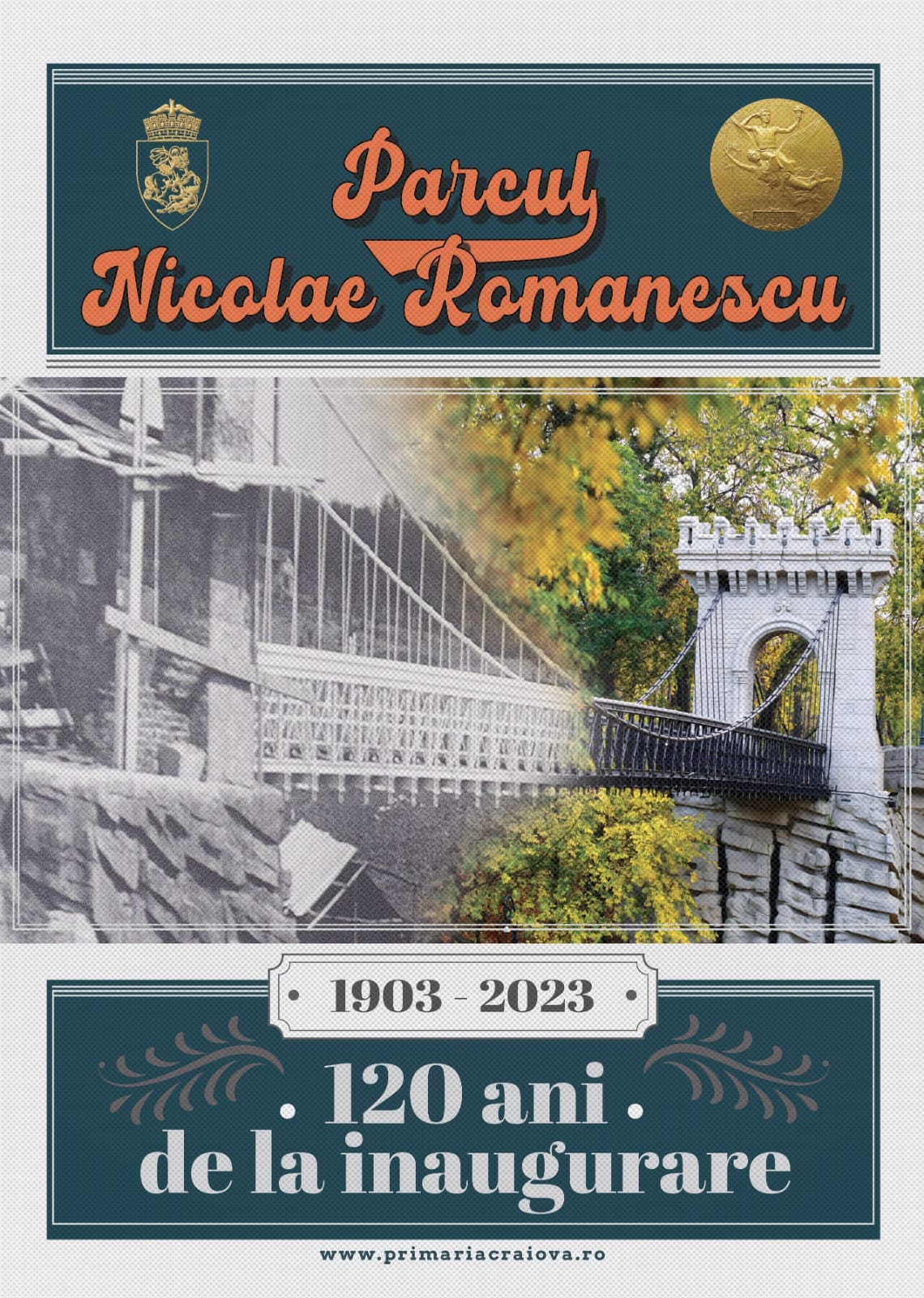 Medalia de aur a Parcului Nicolae Romanescu, expusă în weekend, pentru ...