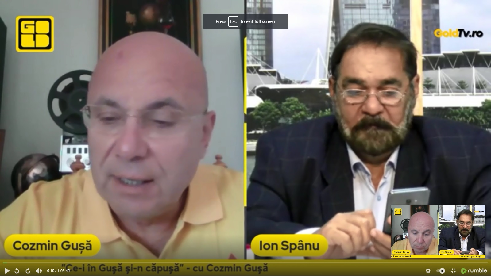 Cozmin Gușă și Ion Spânu, într-un dialog incendiar - Top Secret Craiova